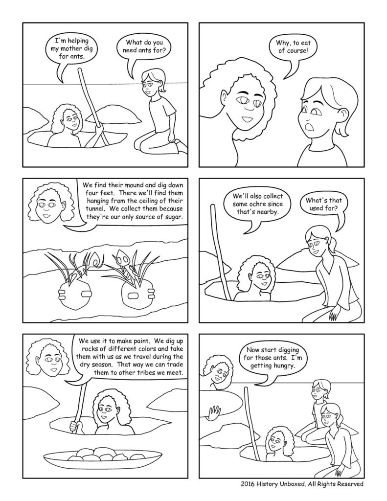 Ancient History Comic Coloring Book